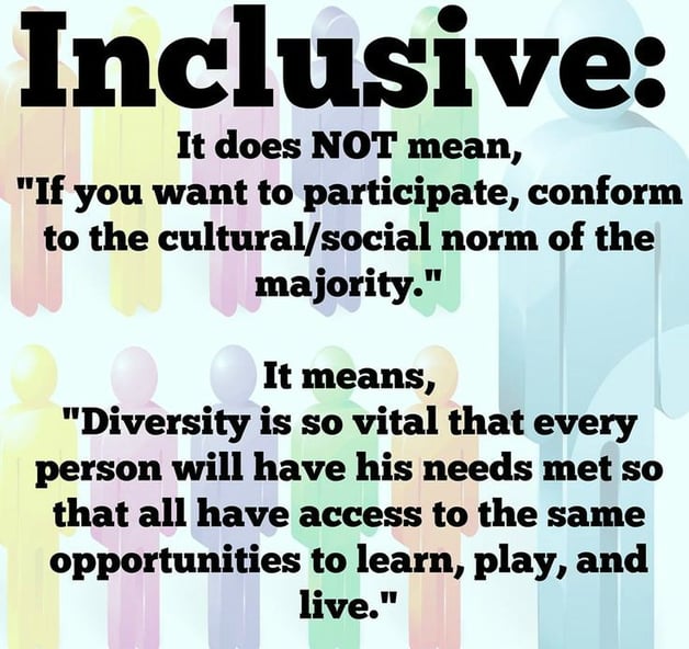 My Thoughts On Inclusion And What It Means To Me
