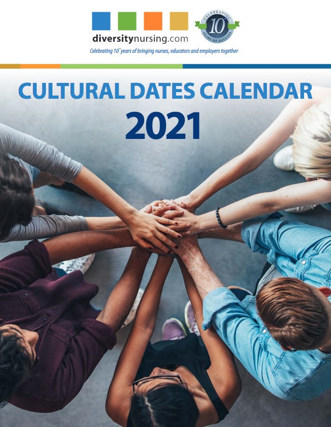 2021 DiversityNursing.com Cultural Dates Calendar